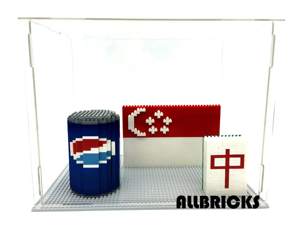 ALLBRICKS Large Nano Brick Acrylic Display Case