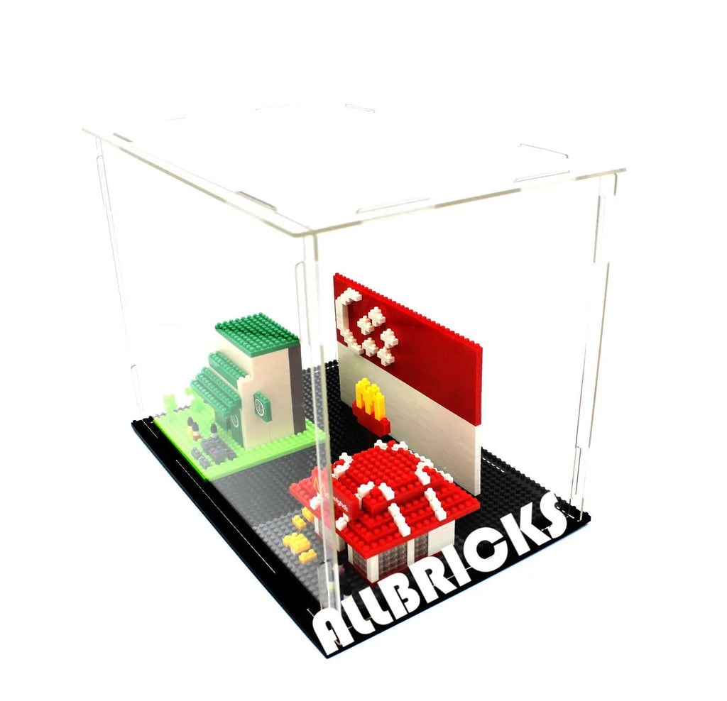 ALLBRICKS Large Nano Brick Acrylic Display Case